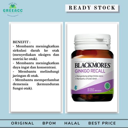 Jual BLACKMORES Ginkgo Action Ginko Forte 40 kapsul BPOM Original Kalbe ...