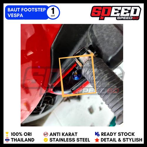 Jual Baut Footstep Step Injekan Vespa Sprint Modern KingNut Stainless ...
