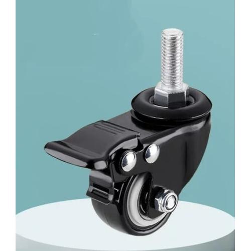 Jual Roda castor baut hitam rem 2, etalase, troli, kaster,rak - 8 ...