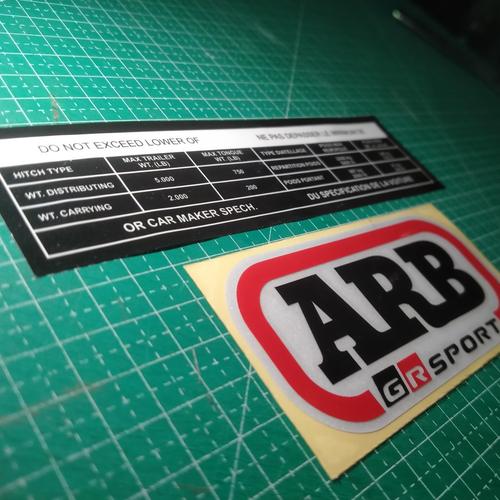 Jual STIKER ARB GR SPORT + TOWING LOAD - Kota Bandung - Stickerku ...