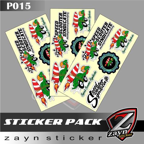 Jual STICKER PACK STIKER VESPA RACING SPEED SCOOTER SYNDICATE + CUTTING ...