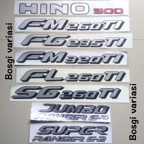 Jual Stiker Sticker Hino 500 lohan Super ranger / Sticker Hino 500 ...