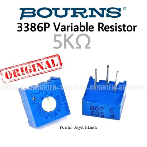 Jual Trimpot VR 5K ohm asli merk Bourns 3386P Variable Resistor 3386 ...