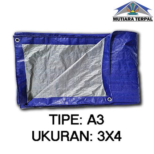 Jual Terpal A3 Biru Silver Ukuran 3x4 - Kota Surabaya - Mutiara Terpal ...