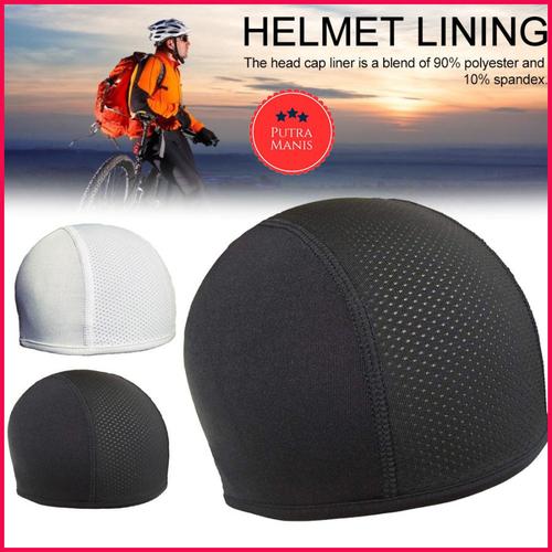 Jual Topi Cover Beanie sarung pelindung kepala helm motor sepeda helem ...