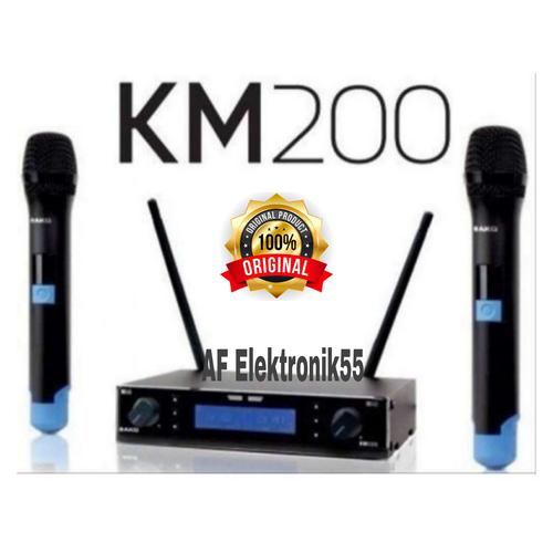 Jual MIC AKG WIRELESS KM 200 ORIGINAL GARANSI RESMI DUAL CHANNEL ...