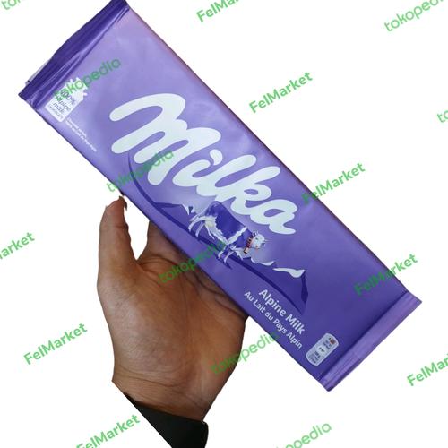 Jual milka chocolate alpine milk au lait du pays alpin coklat | 270 grm ...