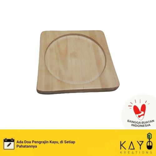 Jual Tatakan Pisin Lepek Gelas Wooden Coaster - Kayu Mahoni Jati Grafir ...