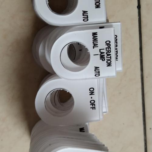 Jual label tombol panel listrik genset lubang 25mm - Jakarta Barat ...