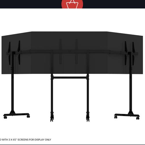 Promo NLR Free Standing Triple Monitor stand - Next Level Racing Cicil ...