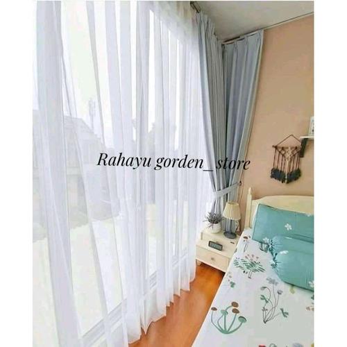 Jual Gorden Vitrase Putih Polos L 300 x T 270 Vitrase Sipon poil ...