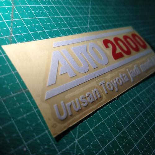 Jual Stiker Auto 2000 Toyota - Kota Bandung - Stickerku11 | Tokopedia