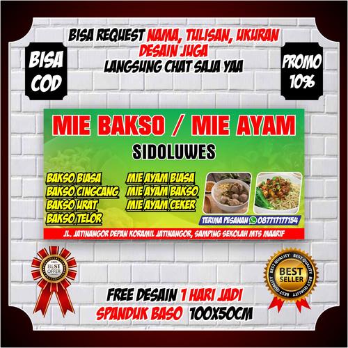 Jual Spanduk BANNER BAKSO MIE AYAM | BANNER BENNER BENER SPANDUK BALIHO ...