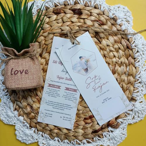 Jual Undangan Simple elegan / Undangan hang tag (vit.07) - Kab ...
