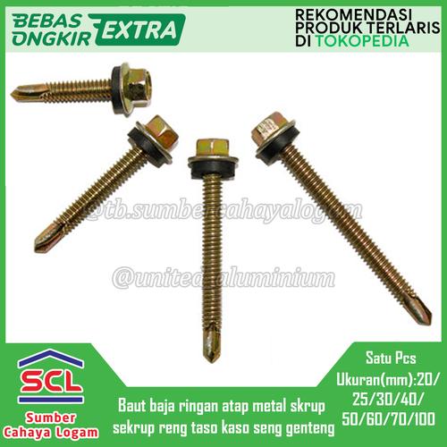 Promo Baut baja ringan atap metal skrup sekrup reng taso kaso seng ...