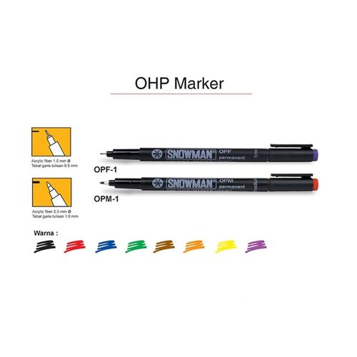 Jual Pulpen gel marker ohp Permanen F M - 12 NOTE PILIHAN, F - Kab ...