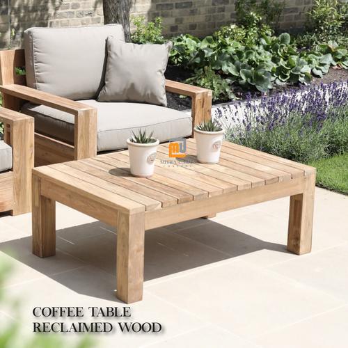Jual YUKI Coffee Table Meja tamu meja kebun meja Jati Tua Recycle teak ...