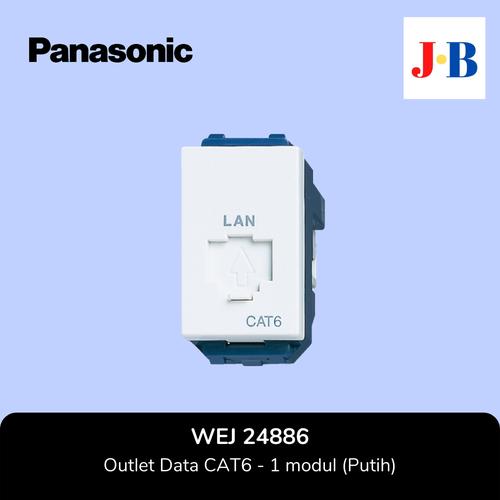 Jual Socket LAN Data CAT6 Panasonic Wide Series Putih WEJ 24886 - Kota ...