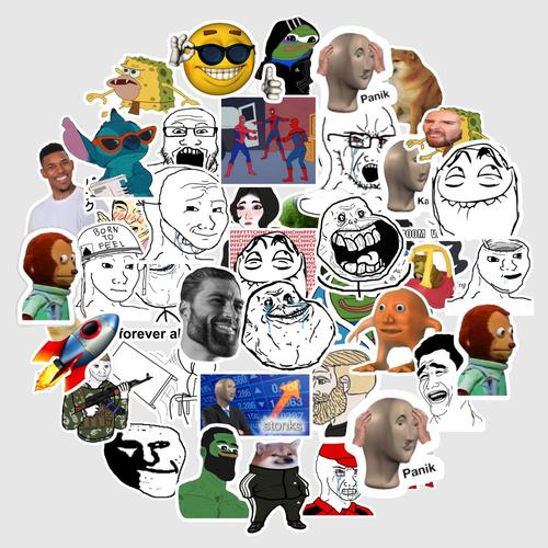 Jual Sticker Tempel "Sticker Pack Meme Ver 2 40Pcs" - Kota Sukabumi ...