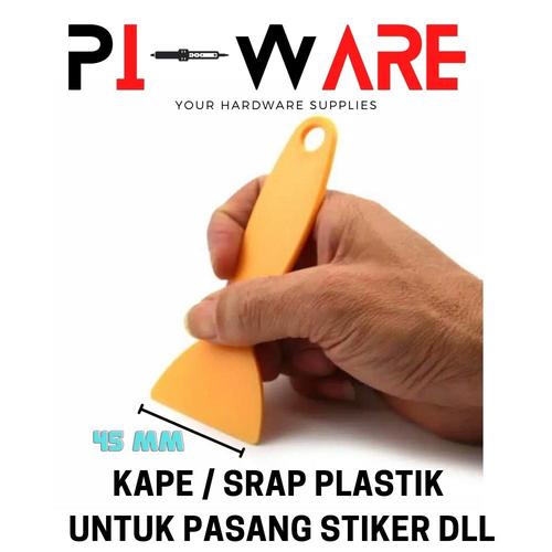 Jual Pi-Ware Kape Skrap Plastik 45mm Utk Pasang Sticker Kaca Film ...