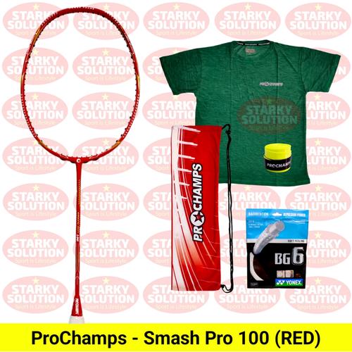 Jual Paket Raket Bulutangkis PROCHAMPS SMASH PRO 100 Badminton Original - Batangan - Jakarta ...