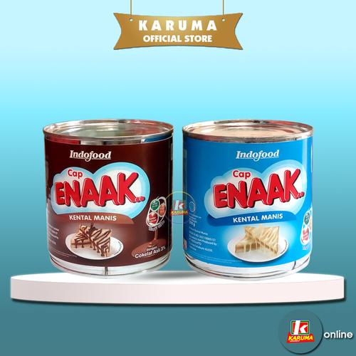 Jual Cap Enak Susu Kental Manis Putih & Coklat Kaleng 375Gr - Coklat ...