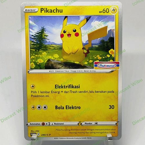 Jual Pikachu Promo Indomaret - Pokemon TCG Indonesia - Kab. Tangerang - Diecast Wibu | Tokopedia