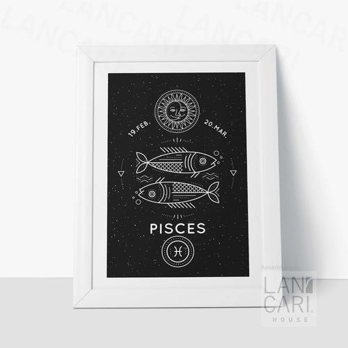 Promo Dekorasi Pisces Frame Pigura Bingkai Wall Decor Hiasan Ruangan ...
