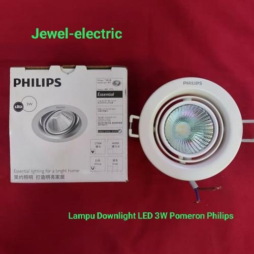 Jual Lampu Led Spotlight Philips 3watt/3W Downlight Spot Philips ...