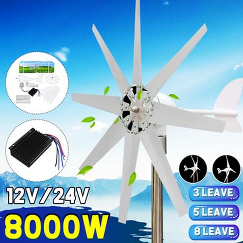 Jual Generator Turbin Angin 800W Dengan Controller Charge Kincir Angin ...