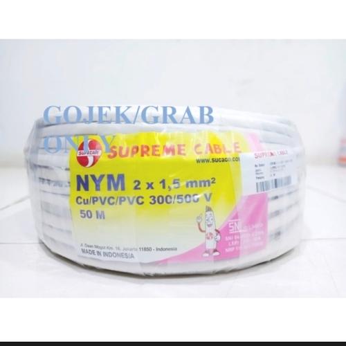Jual Kabel Listrik SUPREME NYM 2X1.5MM Nym 2x1,5mm KAWAT Meteran Eceran SNI - Jakarta Pusat ...