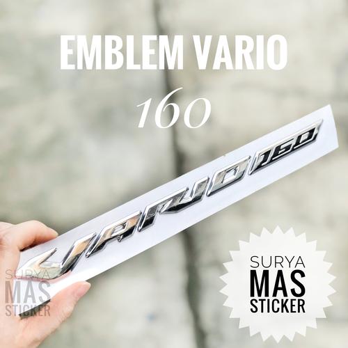 Jual emblem vario 160 timbul chrome logo honda vario new - Kota Medan ...
