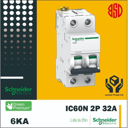 Jual Mcb Schneider iC60N Acti9 2P 32A Original SNI, 2phase 32ampere 2pole - Jakarta Barat - Bumi ...