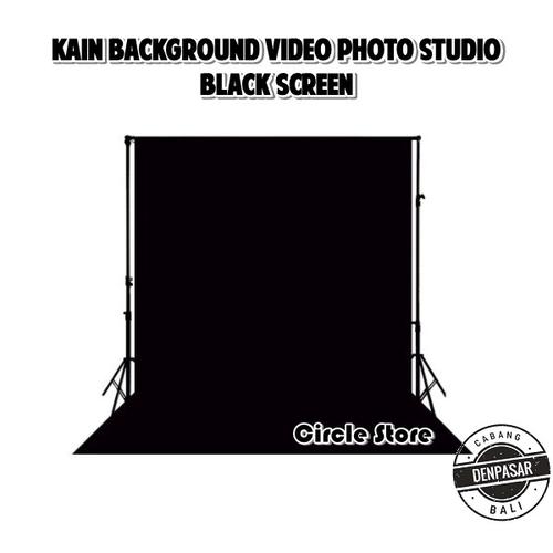 Jual Kain Background Foto Studio Hitam / Kain Backdrop Black Screen ...