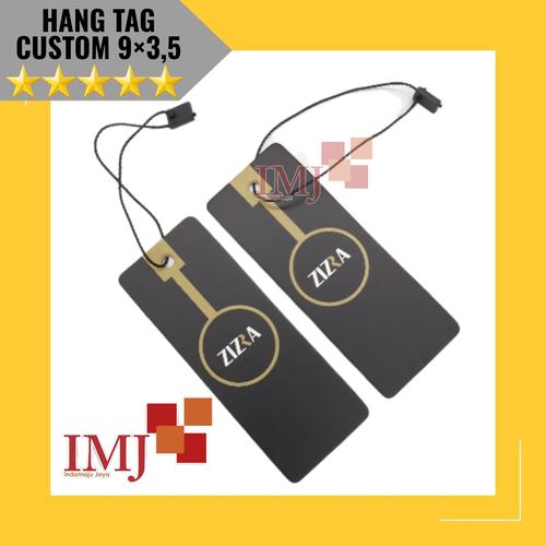 Jual CETAK HANG TAG BAJU CUSTOM LABEL HANGTAG LABEL HIJAB HANG TAG ...