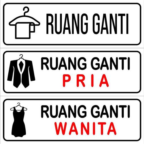Jual Akrilik Ruang Ganti Ruang Ganti Pria Ruang Ganti Wanita - 10 x 20 ...