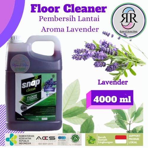 Jual pembersih lantai aroma lavender/floor cleaner snap clean 4 liter ...