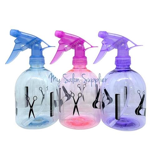 Jual Botol Spray Salon / Barber Gambar Gunting Warna BESAR 550ml - Ungu ...
