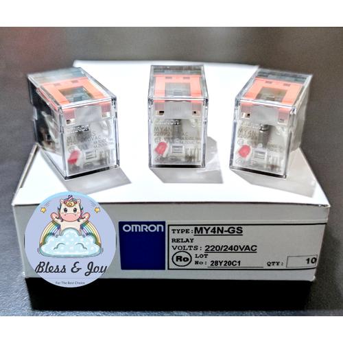 Jual Relay MY4N-GS Omron (ASLI) 220VAC / Omron MY4NGS 220VAC (100% ORIGINAL - Jakarta Barat ...