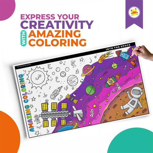 Jual [RayyaCreativa] Lembar Mewarnai Big Coloring Sheet - wonderland ...