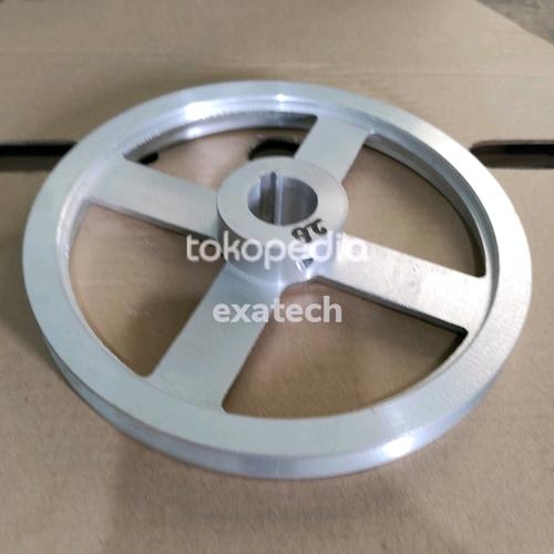 Jual Pulley puli pully A1 - 8 inch as 28 mm pully alumunium - Jakarta ...