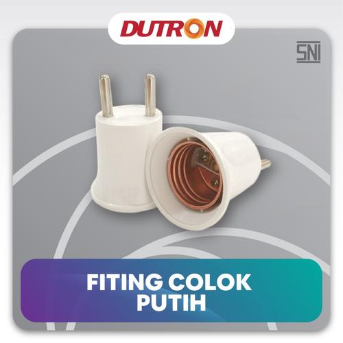 Jual Fitting Colok Dutron SNI Fitting Lampu Tidur Colok Hitam Putih - Putih - Jakarta Barat ...