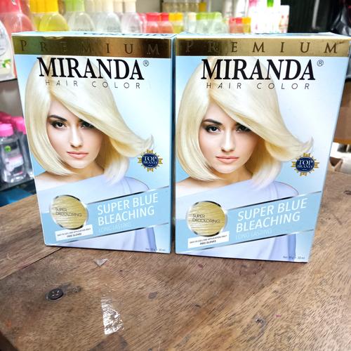 Jual miranda hair color (super blue bleaching pastel) - bleching ...