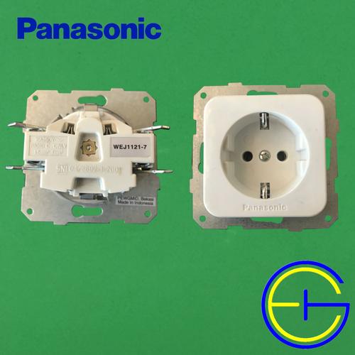 Promo Stop Kontak Plate Wide Series WEJ1121-7 Panasonic dengan CP Putih ...
