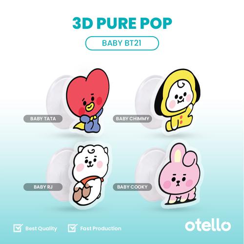Jual Griptok Baby BT21 Akrilik 3D Pure Pop Phone Grip Socket Stand BTS ...