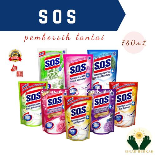 Jual SOS Clean Floor Pembersih Lantai 750 ML All Varian - SOS LEMON TWIST - Kota Tangerang ...