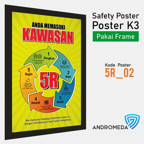 Jual Safety Poster K3 : Kawasan 5R + Frame - Kota Bandung - Safety ...