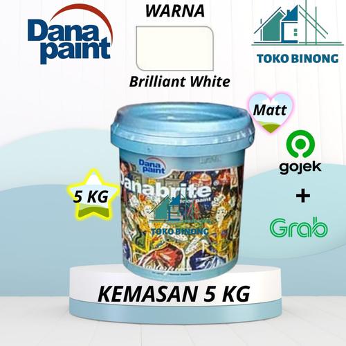 Jual Cat Tembok Danapaint Danabrite Interior Brilliant White 281 - 2290 ...