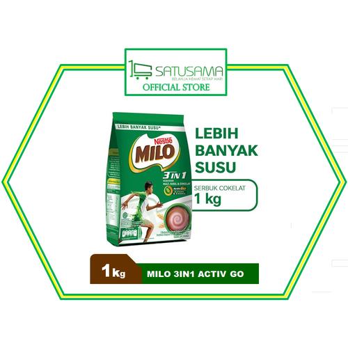Jual MILO 3IN1 ACTIV-GO POUCH 1 KG - Kota Makassar - Satu Sama Milk ...
