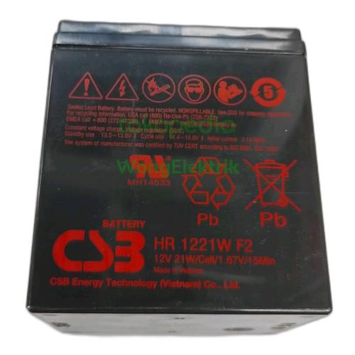 Jual Baterai CSB HR 1221W F2 / Aki CSB 12v 21watt ORIGINAL New 100% ...